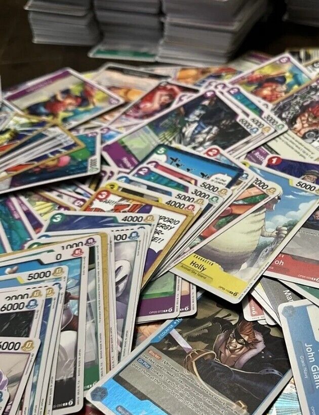 50 pieces 1 rare, One Piece trading cards bulk – The Grumpy Goblin